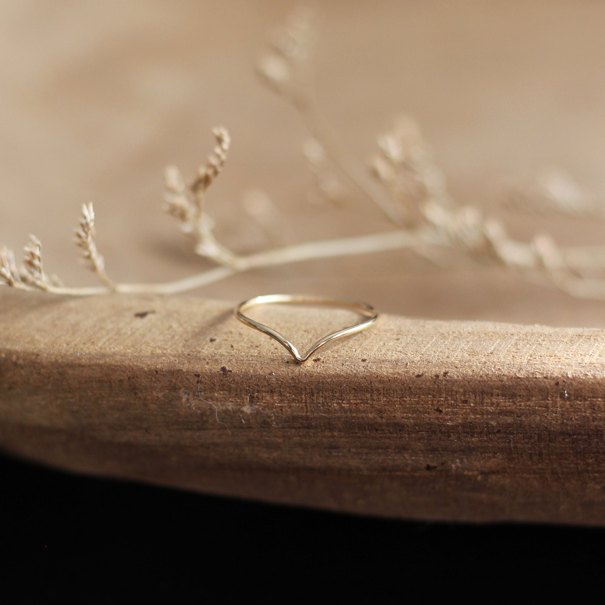 Wishbone Stacking Ring - 14k Gold-fill | Birch Jewellery